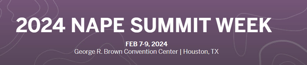 NAPE Summit at G.R. Brown Houston | Houston Geological Society